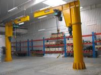 China Workshop 360 Degree Electric Jib Crane 2Ton Mobile Wall Mounted Slewing for sale