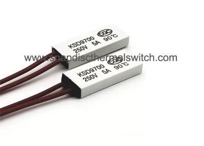 China KSD9700 Bimetal Thermal Protector Auto Reset SPST 250V 8A-10A 10,000 Cycles for sale