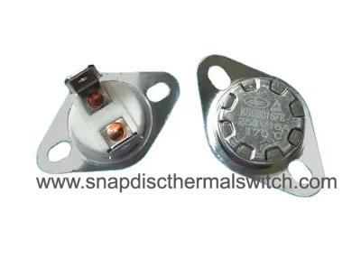 China KSD301 series ceramic fixed ring bimetallic automatic reset thermal sensor cutoff switch for sale