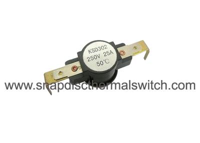 China KSD302 250V 25A 45A 60A Cut off Thermal Snap Switch for sale