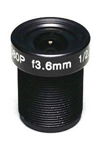 China 3.6mm 1080P M12 Lens, high resolution camera lens for sale