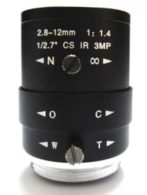 China HD 3mp 2.8-12mm cctv lens, CS Mount, Manual Focal Lens, IR 1/2.7