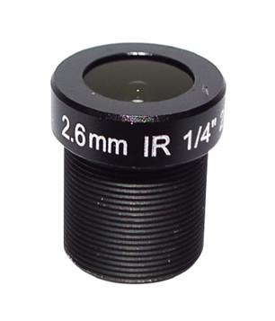 China Tachograph Lens M12 Fixed 1/4 2.6mm 120 Wide Angle CCTV Lens For OV9712/OV9732/H42 HD 720P CCTV Camera for sale