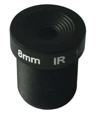 China 3.0MP 8mm 52.6 Degree CCTV Lens, M12 F2.4 1/2.7