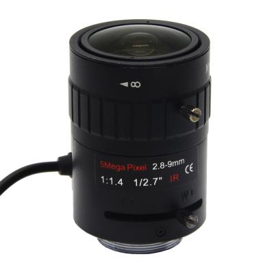 China 5Megapixel Starlight F1.4 DC AUTO IRIS CS Mount Varifocal CCTV Lens 1/2.7 inch 2.8-9mm For Starlight/5MP Box Camera for sale