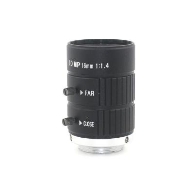 China Manual IRIS Focus Machine Vision Lens 10MP 16mm HD For Security Industrial Microscope for sale