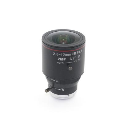China 2.0 Mega Pixel Varifocal C Mount Lens 2.8-12mm 1/2