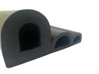 China Cutting Service Black D Type Rubber Marine Boat Fender Dock Bumper for Ship for sale