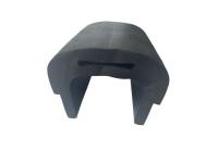 China Cutting Service Black D Type Rubber Marine Boat Fender Dock Bumper for Ship for sale