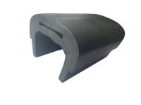 China Cutting Service Black D Type Rubber Marine Boat Fender Dock Bumper for Ship for sale