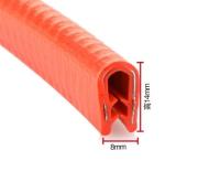 China Customize Size PVC Edging Seal Strip for Car Window Glass Black Red White Gray Yellow for sale