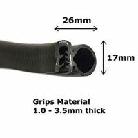 China Custom Shape EPDM Black Car Door Sealing Rubber Strip for Automotive Window Sealing System for sale