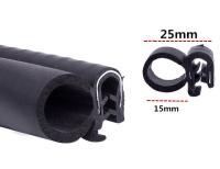 China Custom Shape EPDM Black Car Door Sealing Rubber Strip for Automotive Window Sealing System for sale