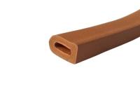 China Custom Size Silicone Foam Strip Extruded Round/square Flat Silicone Sponge Foam Rubber Seal Strip for sale