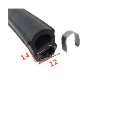 China EPDM Pinchweld Side Seal Strip With Sponge Bulb Rubber Edge Protection Cutting Service for sale