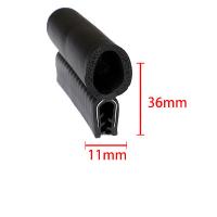 China EPDM Black Door and Window Extrusion Rubber Protective Seal Strip for Car/Automobile for sale