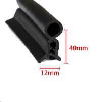 China EPDM Black Door and Window Extrusion Rubber Protective Seal Strip for Car/Automobile for sale