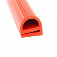 China Custom Color and E/P Shape Heat Resistant Silicone Oven Door Rubber Seal Strip for sale