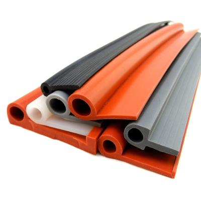 China Temperature Resistant U P T O Shape Silicone Sealing Strips for Oven -40 to 250 Degree for sale