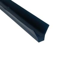 China Transparent Hardness 65±5 PVC Waterproof Shower Door Bottom Rubber Sealing Strip for sale