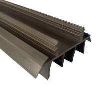 China White Vinyl U-Shape Cinch Slide-On Under Door Seal for Advantageous Soundproofing for sale