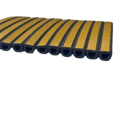 China Self Adhesive Tape Foam Extruded Rubber Door Seals for Cars in Black Brown White for sale