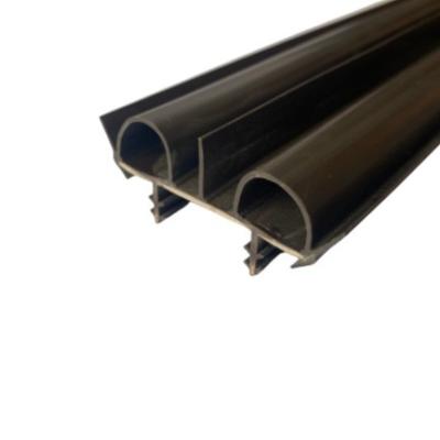 China Vinyl Door Bottom Under Door Seal for Soundproofing Brown Processing Service Moulding for sale