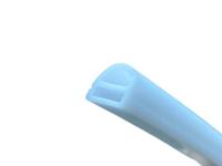 China Transparent Sun Resistant D Shape Flexible Rubber Door Seal Silicone Profile for Oven for sale