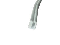 China Smooth Surface Silicone Rubber Foam Sponge Bumper Buffer Extrusion Profile Seal Strip for sale