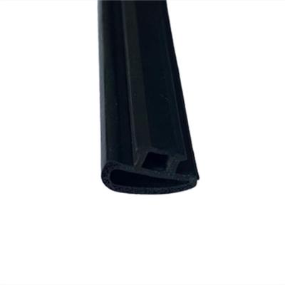 China Windproof Wooden Door Brown EPDM Foam Sealing Gasket Rubber Strip Extruded Production for sale