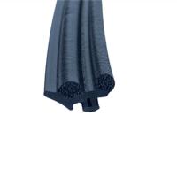 China Windproof Wooden Door Brown EPDM Foam Sealing Gasket Rubber Strip Extruded Production for sale