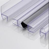 China Shower Room/Cabins Clear Plastic Shower Door Seal Strip with Anti-Abrasion Function for sale