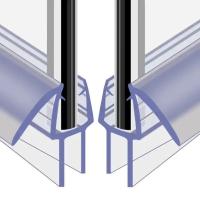 China Adjustable Length Glass Shower Door Seal Strip for 6mm / 8mm / 10mm / 12mm Thickness for sale