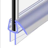 China Waterproof Clear Plastic PVC Glass Shower Door Seal Weather Strip Moulding Processing for sale