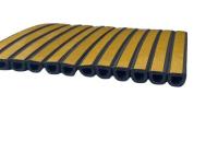 China Extruded EPDM Foam Self-adhesive Rubber Sealing Strip for Door and Window D Type Made for sale