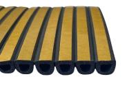 China Extruded EPDM Foam Self-adhesive Rubber Sealing Strip for Door and Window D Type Made for sale