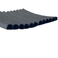China Customizable Hardness D Type EPDM Foam Self-Adhesive Rubber Sealing Strip for Doors and Windows for sale