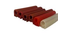 China Resistant Temperature Silicone Strip for Different Shape Pipe and Customer's Drawings for sale