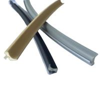 China Extruded Self-adhesive PU Foam Aluminum-clad Wood Door and Window Rubber Seal Strip for sale