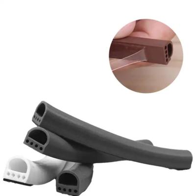 China 60 Shore A Hardness Four-hole D-shaped Silicone Strips for from Leading Raw Materials for sale