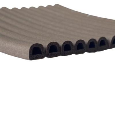 China Window Door Rubber Strip Seal for Customized Nbr Epdm Window Seals in Black Grey for sale