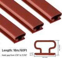 China 3M Adhesive I-Shaped Strip Customized Silicone Sealing for Anti-Theft Door Protection for sale
