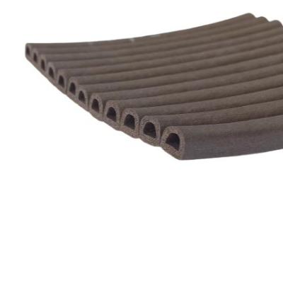 China Customized Orange Self Adhesive Foam Sealing Strip for Sound Insulation Doors and Windows for sale