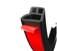 China Rubber U Shape Trim-Lock Plastic Vinyl Edge Trim Molding with Steel Belt Insert Perfect for sale