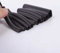 China Extruded Black EPDM Round Foam Sealing Strip for Sponge Rubber Ring Cord Installation for sale
