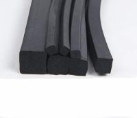 China Extruded Black EPDM Round Foam Sealing Strip for Sponge Rubber Ring Cord Installation for sale