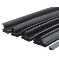 China Black Rubber Profile for Glass Door Rubber Sealing Strip Hardness 65±5/Customizable for sale
