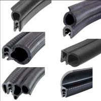 China Black Rubber Profile for Glass Door Rubber Sealing Strip Hardness 65±5/Customizable for sale