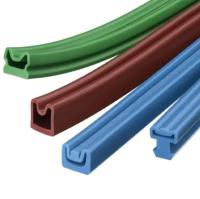 China Black Rubber Profile for Glass Door Rubber Sealing Strip Hardness 65±5/Customizable for sale