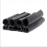 China Customizable Hardness 65±5 EPDM Rubber Seal Strip for Car Door Windshield T/H/U Shape for sale